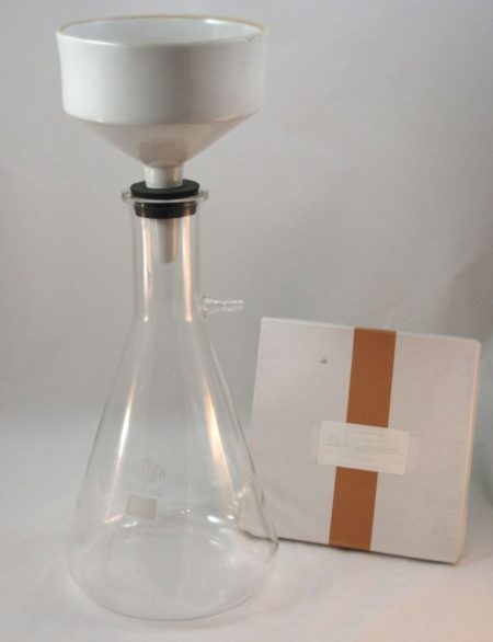 Extra Large Filter Setup w/250mm Buchner Funnel, 5000mL Flask, Stopper ...